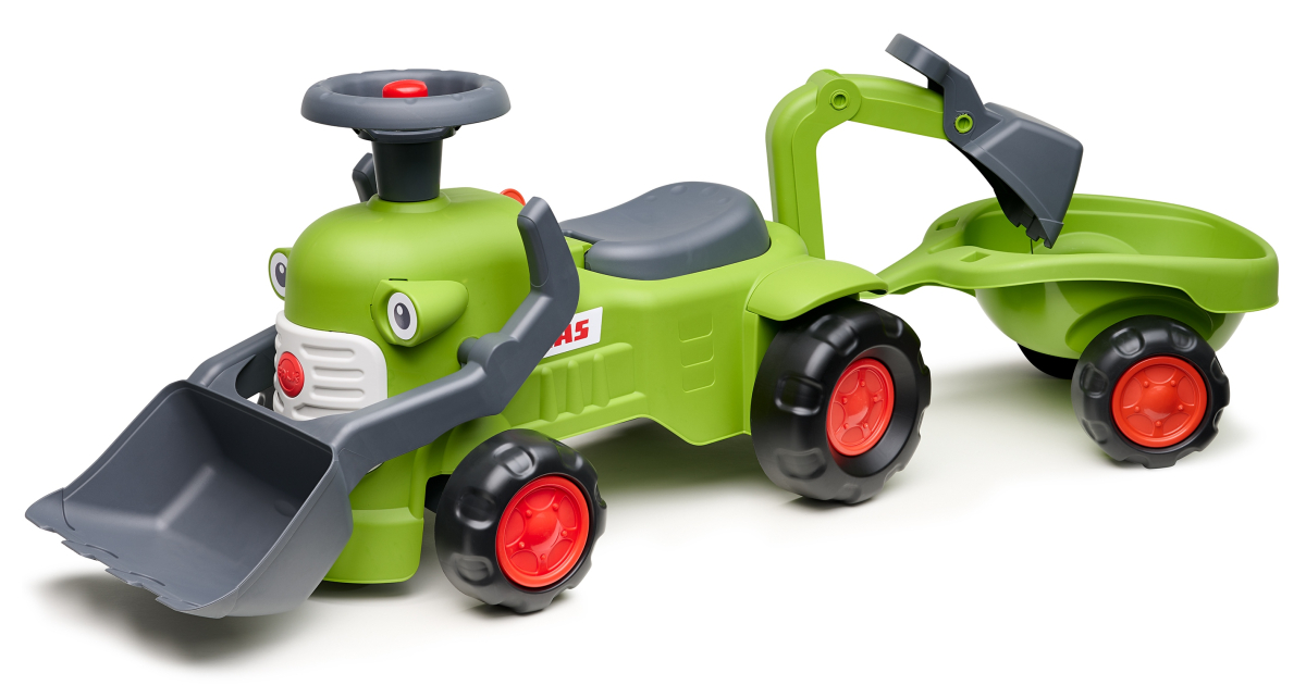 FALK Odrážedlo 912C traktor Class s přívěsem a nakladačem | Sparkys